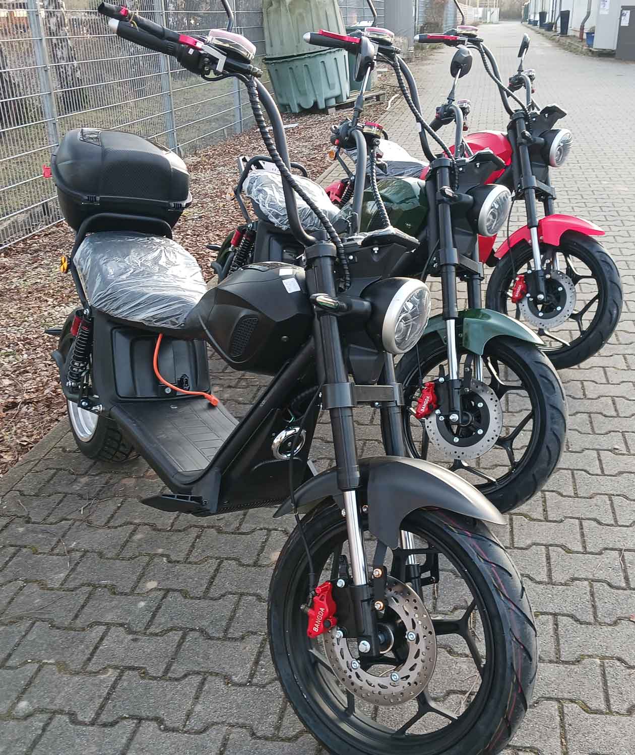 E Roller Chopper 2-Sitzer 3 KW 45Kmh C10-CP6 rot bei edingershops.de