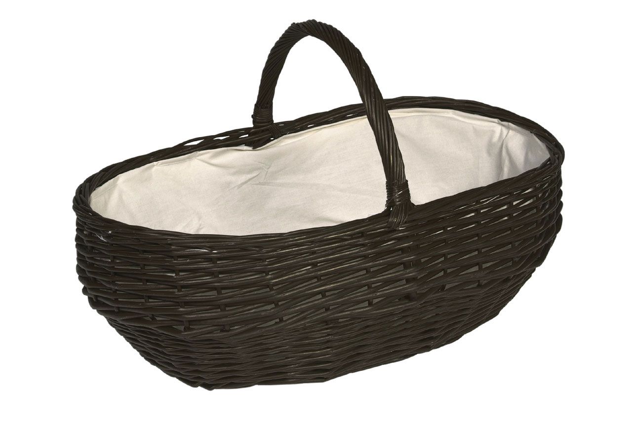 Holzkorb / Kaminholzkorb / Weidenkorb Lienbacher dunkel 65x40x40cm bei ...